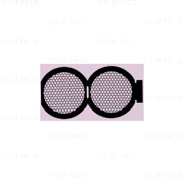 TEM Grids, 300 Mesh, Folding Grid, hexagonal, Cu, 25 pieces