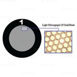 TEM Grids, 1000 Mesh, thin bars, hexagonal, Cu, 25 pieces