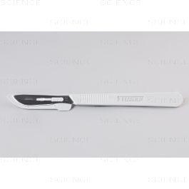 Feather, Scalpel Handle with Blade, Disposable, #22, 20/bx